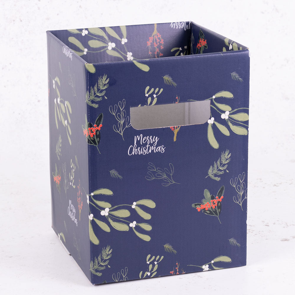 Porto Boxes, Mistletoe & Berries, Navy, Pack x 10 – Atlas Flowers