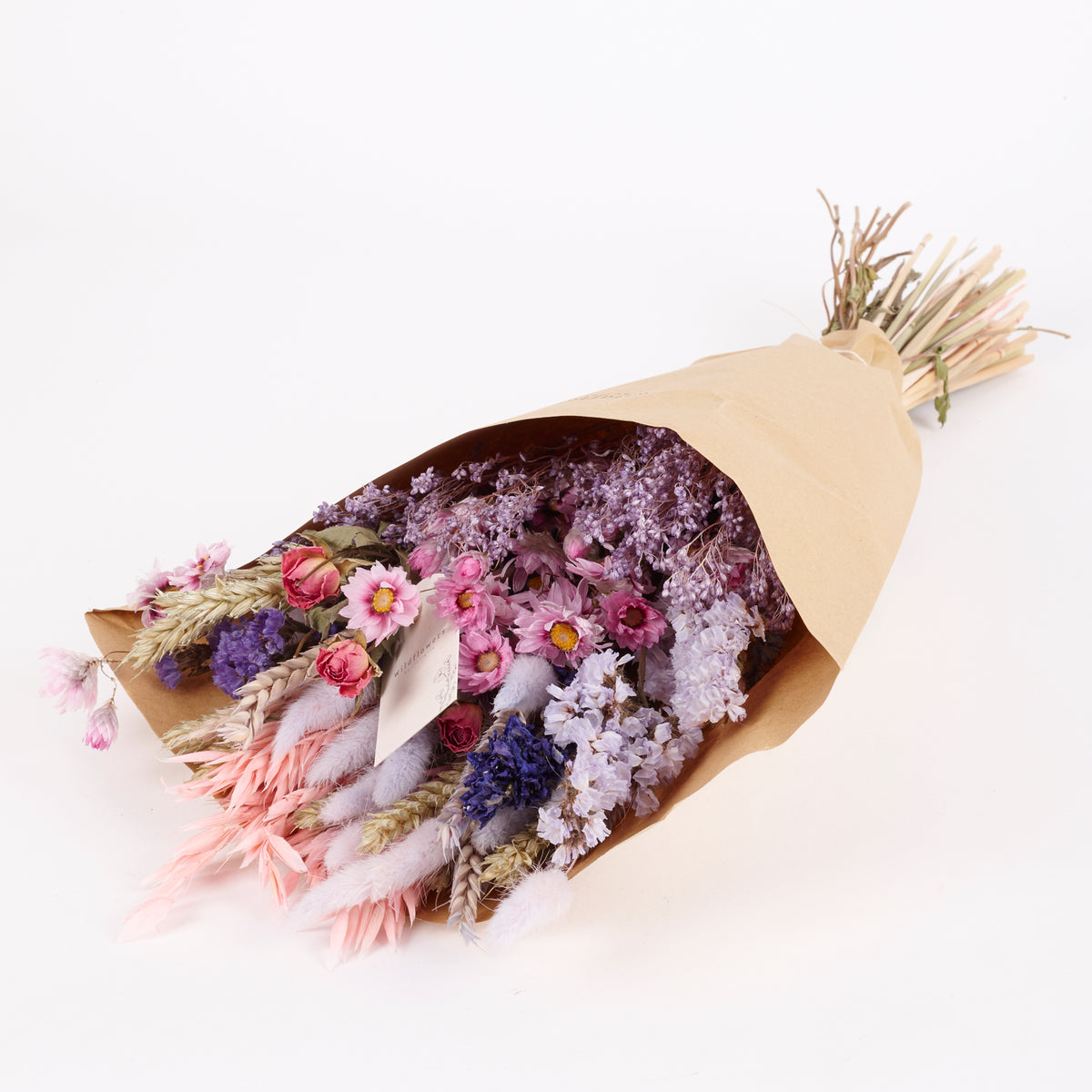 Bouquet, Wildflower Dried, Purple Glow, Medium – Atlas Flowers
